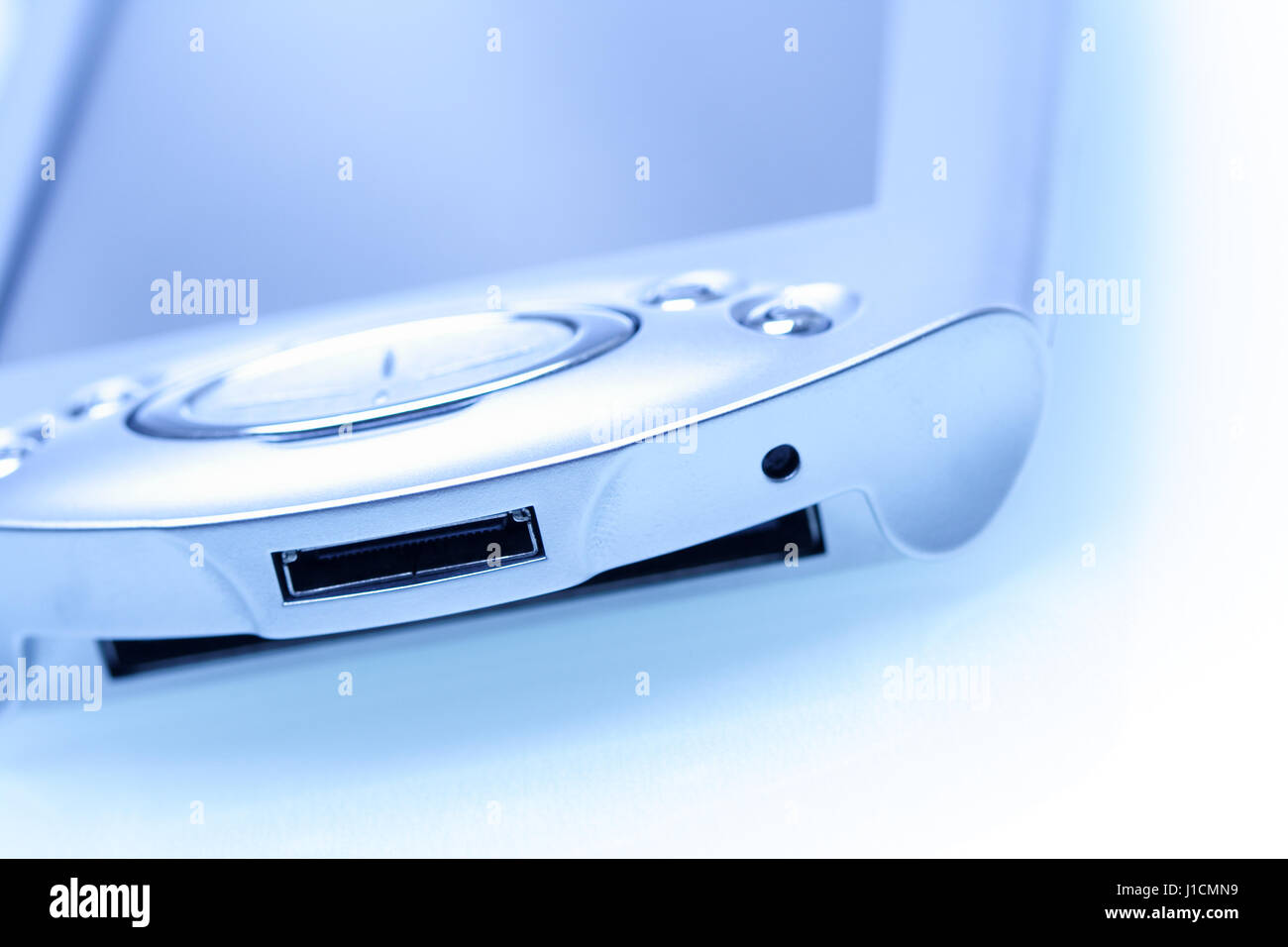 A shot of PDA in a blue tone Stock Photo - Alamy