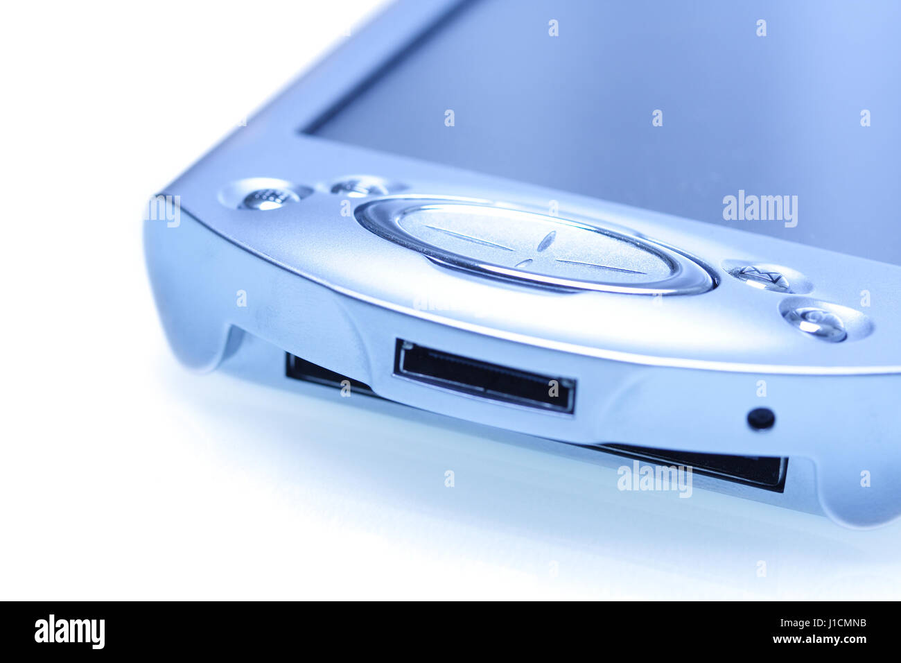 A shot of a PDA in a blue tone Stock Photo - Alamy