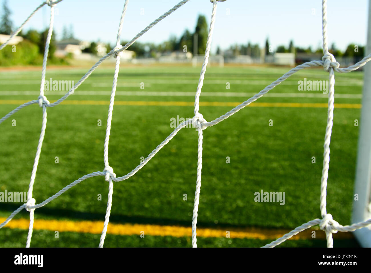 Behind goal post hi-res stock photography and images - Alamy