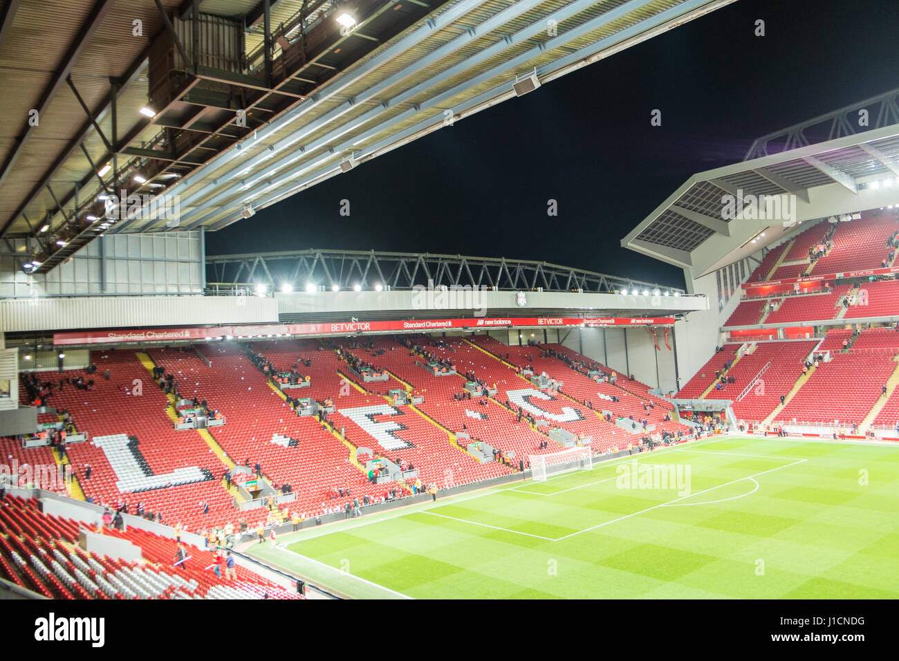 Anfield Stadium Night High Resolution Stock Photography and Images - Alamy