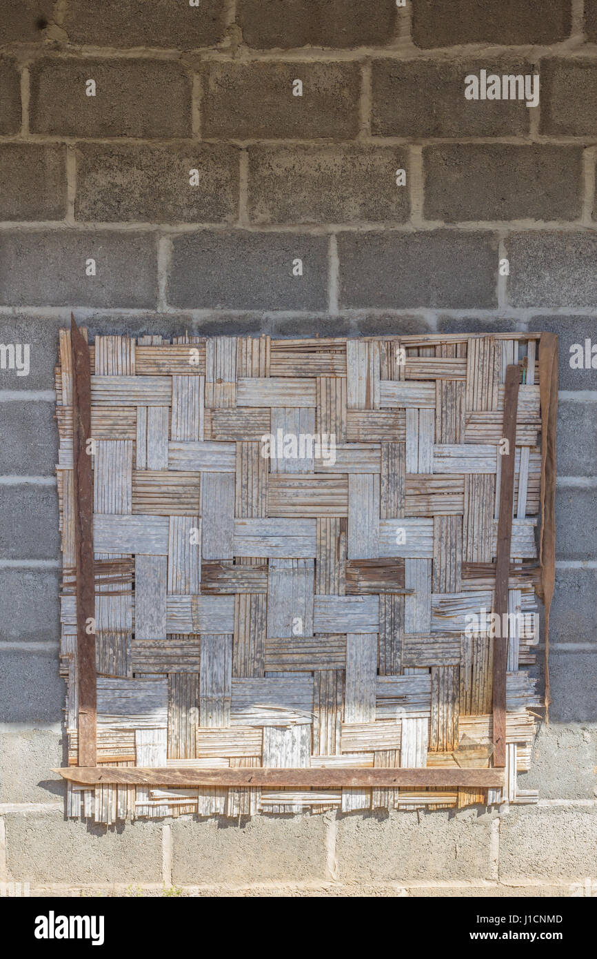bamboo window weave Stock Photo - Alamy