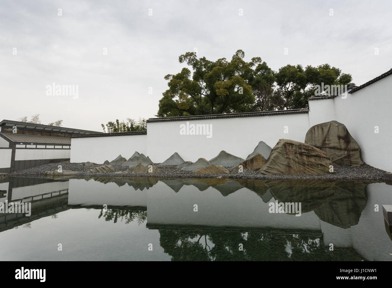 Suzhou,China - on December 23, 2016,Entrance building of Suzhou Museum ...