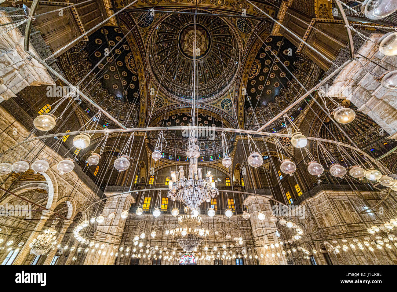 Cairo mosque dome interior hi-res stock photography and images - Alamy