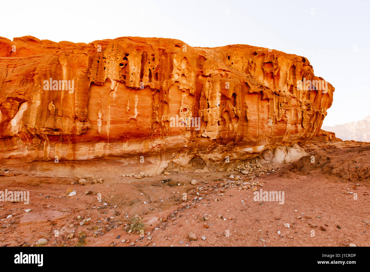 View of Timna Valley in Israeli Negev Desert Stock Photo - Alamy
