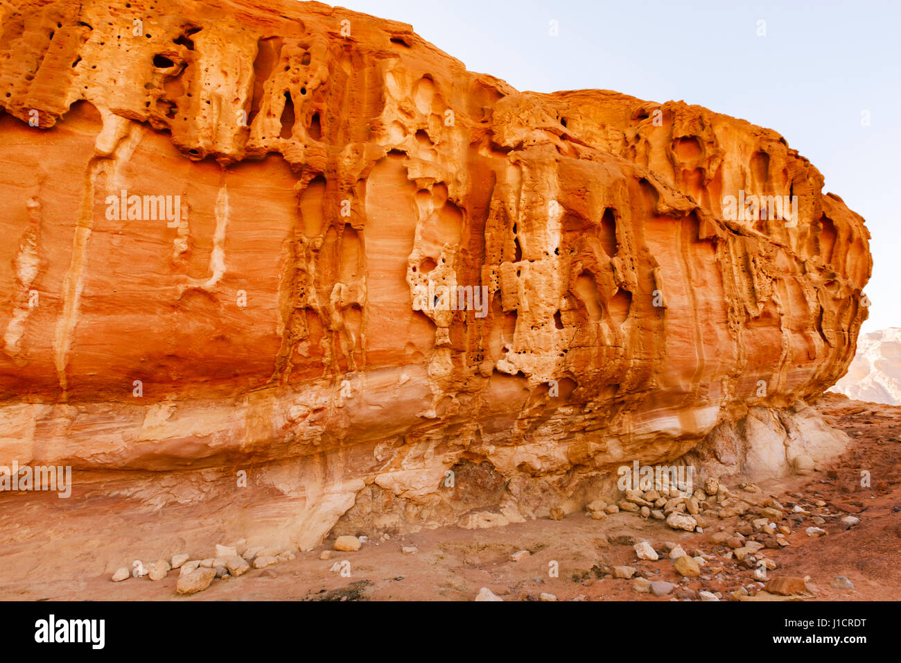 View of Timna Valley in Israeli Negev Desert Stock Photo - Alamy