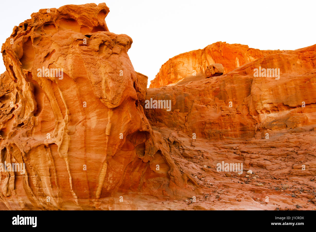 View of Timna Valley in Israeli Negev Desert Stock Photo - Alamy