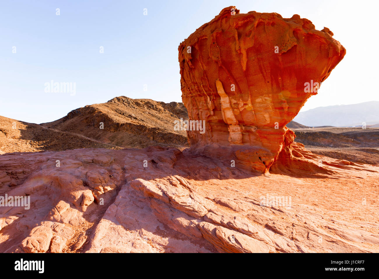 View of Timna Valley in Israeli Negev Desert Stock Photo - Alamy