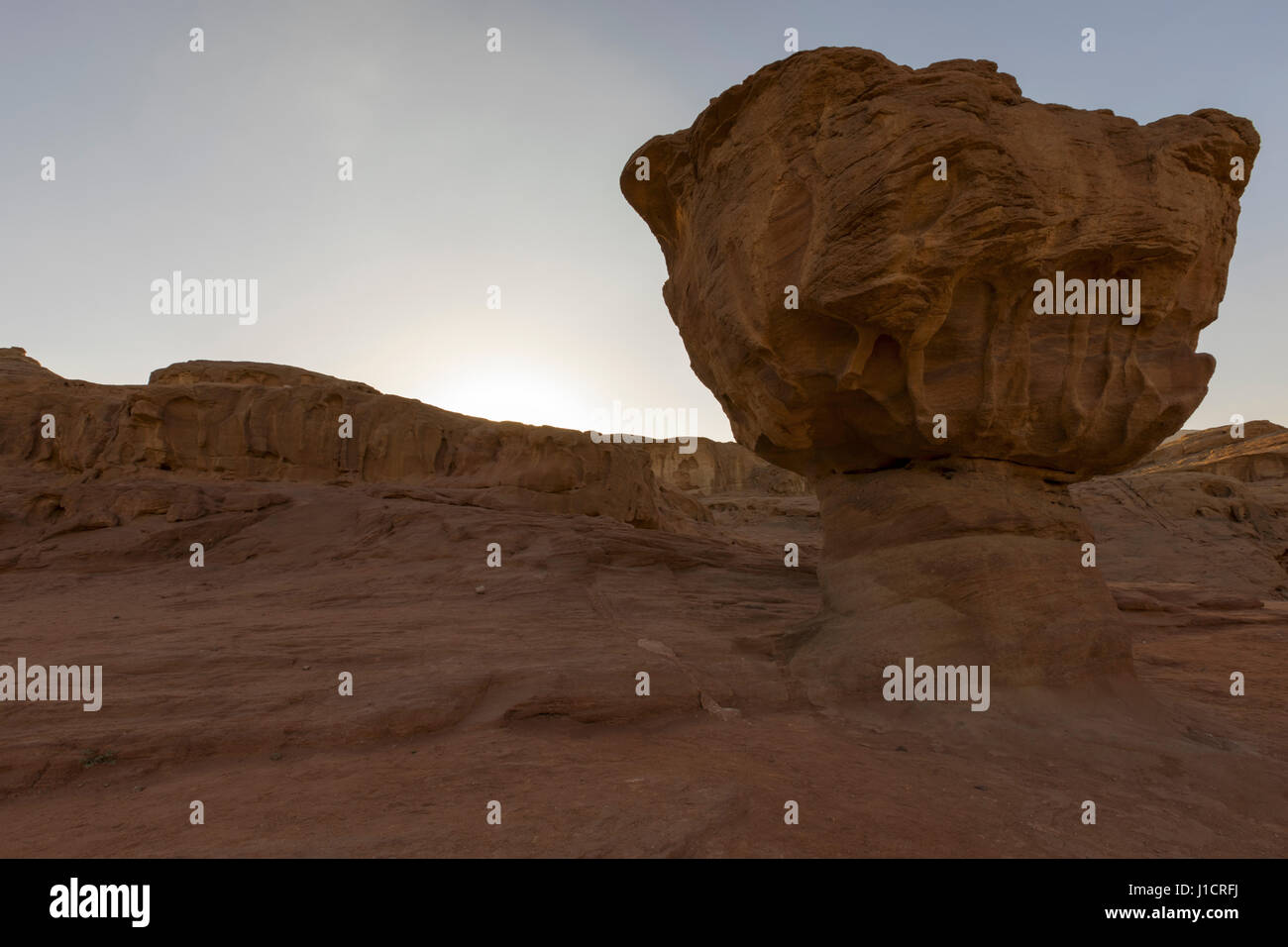 View of Timna Valley in Israeli Negev Desert Stock Photo - Alamy