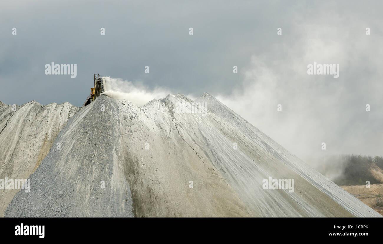 Tray tailings in the open pit copper mine Stock Photo - Alamy