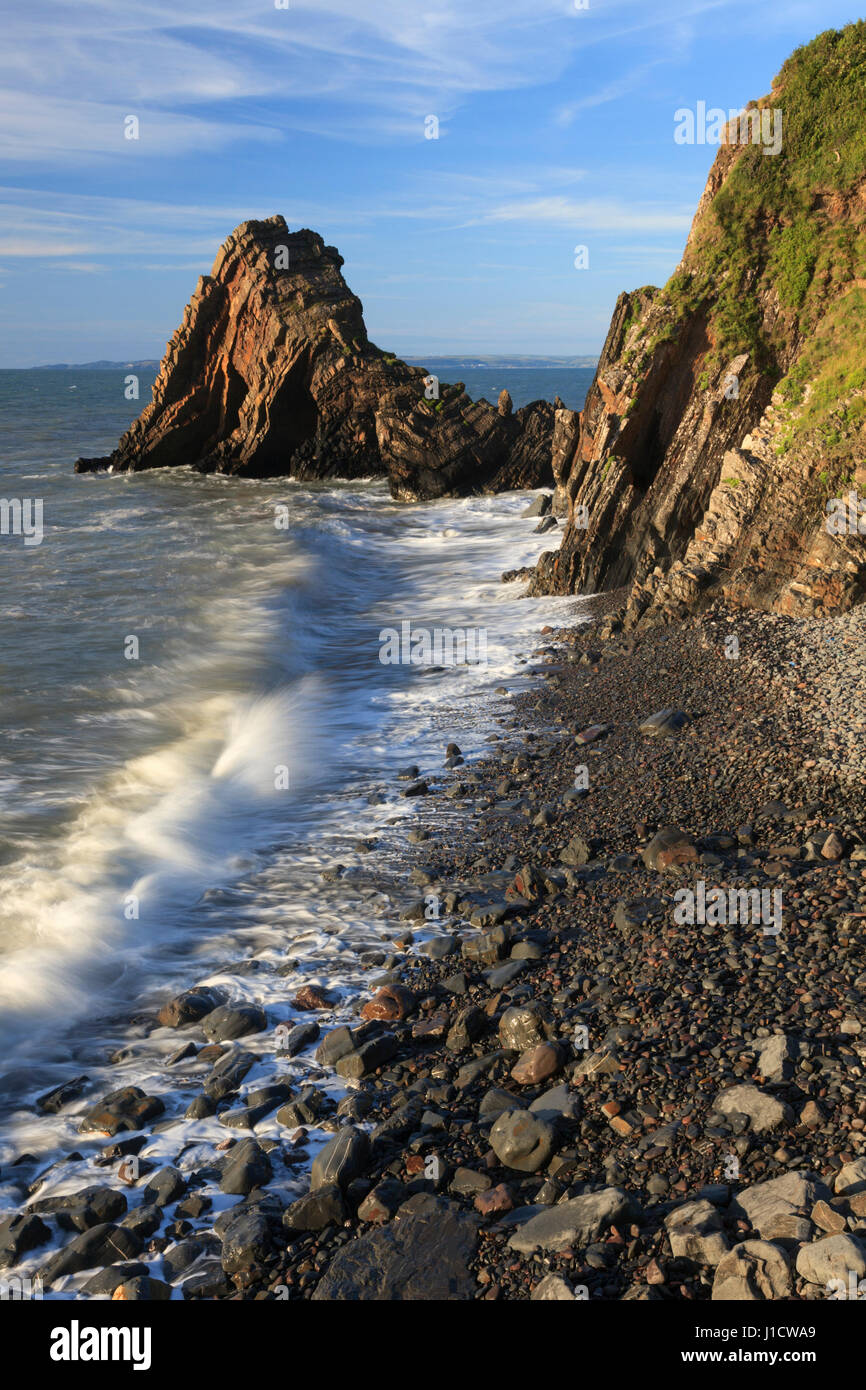 Blackchurch Rock at Mouthmill near Clovelly in North Devon Stock Photo ...