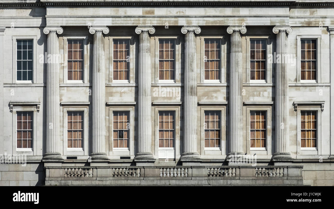 London, England - 25 March 2017 : Facade of an old building as seen ...