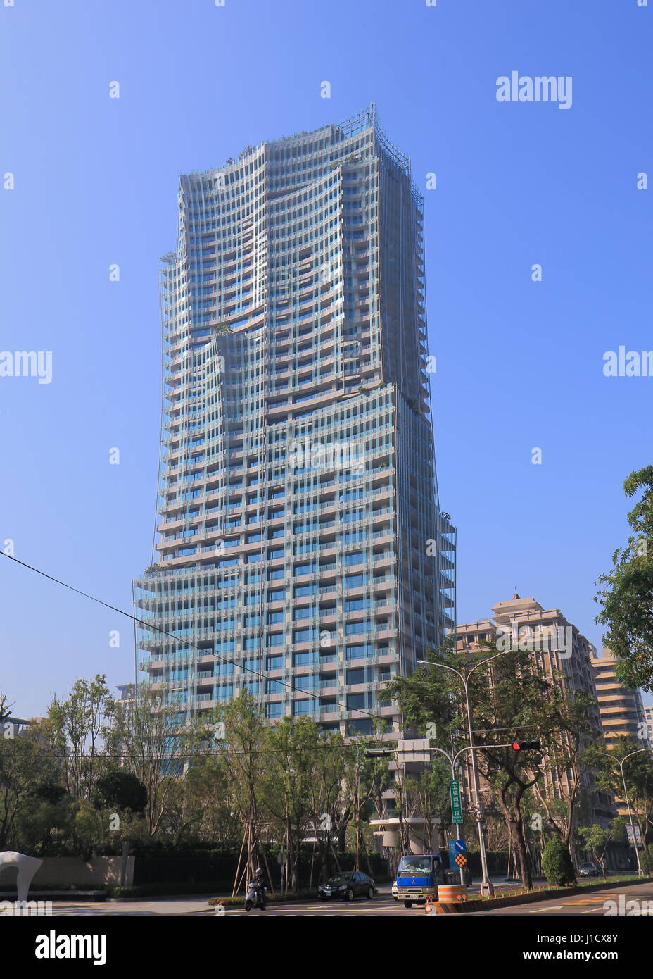 Contemporary architecture office building in Taichung Taiwan Stock ...