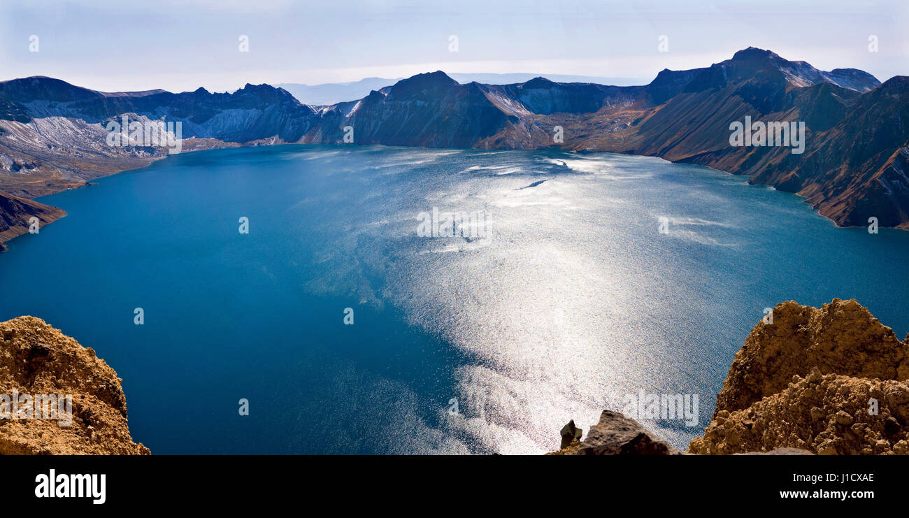 Tianchi Lake in Changbai Mountain,Jilin Province,China Stock Photo - Alamy