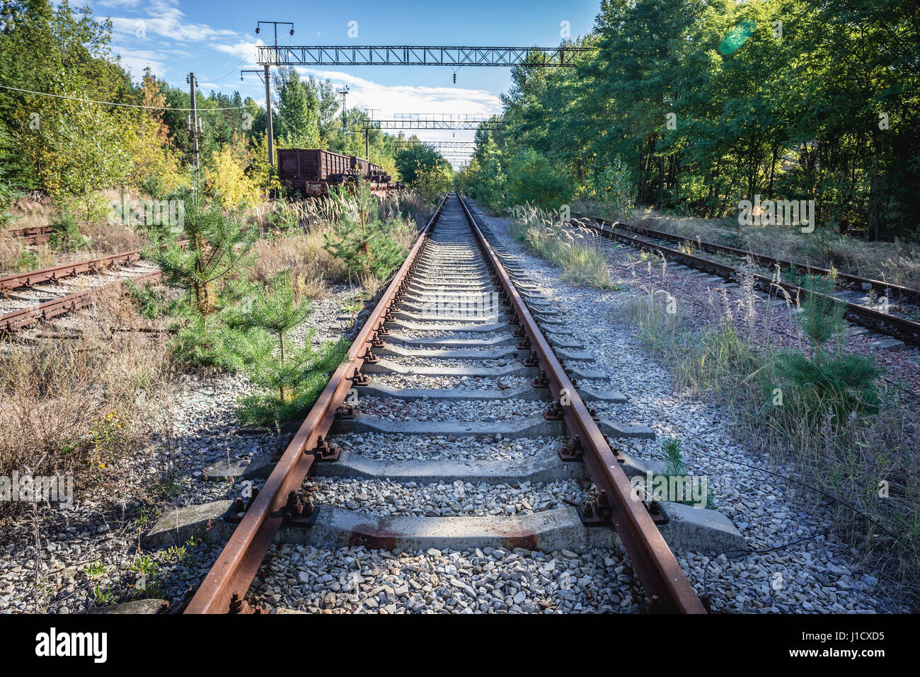 Abandoned Yaniv town railway station, Chernobyl Nuclear Power Plant ...