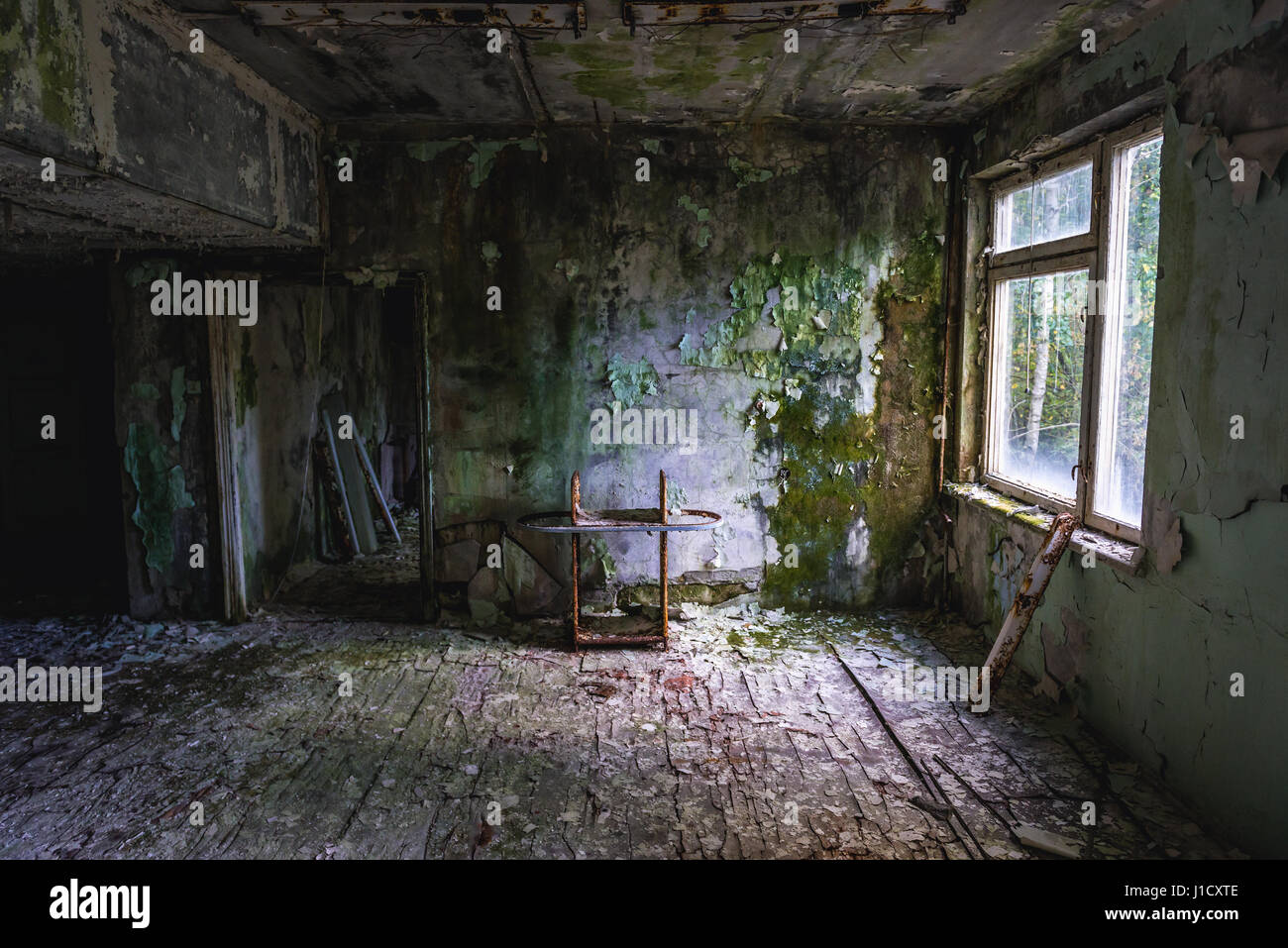 in Hospital No. 126 of Pripyat ghost city, Chernobyl Nuclear Power ...
