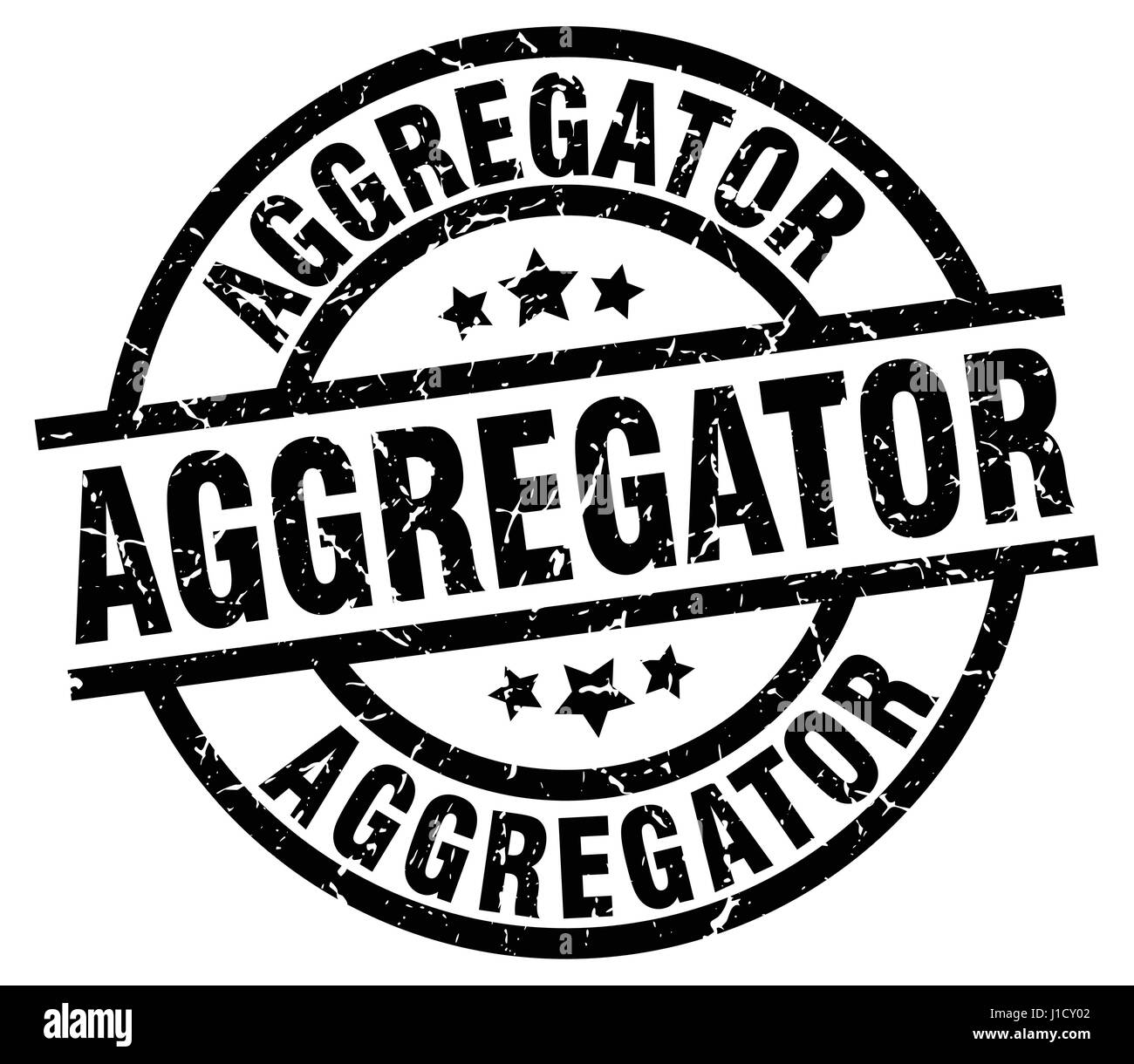 aggregator round grunge black stamp Stock Vector Image & Art - Alamy
