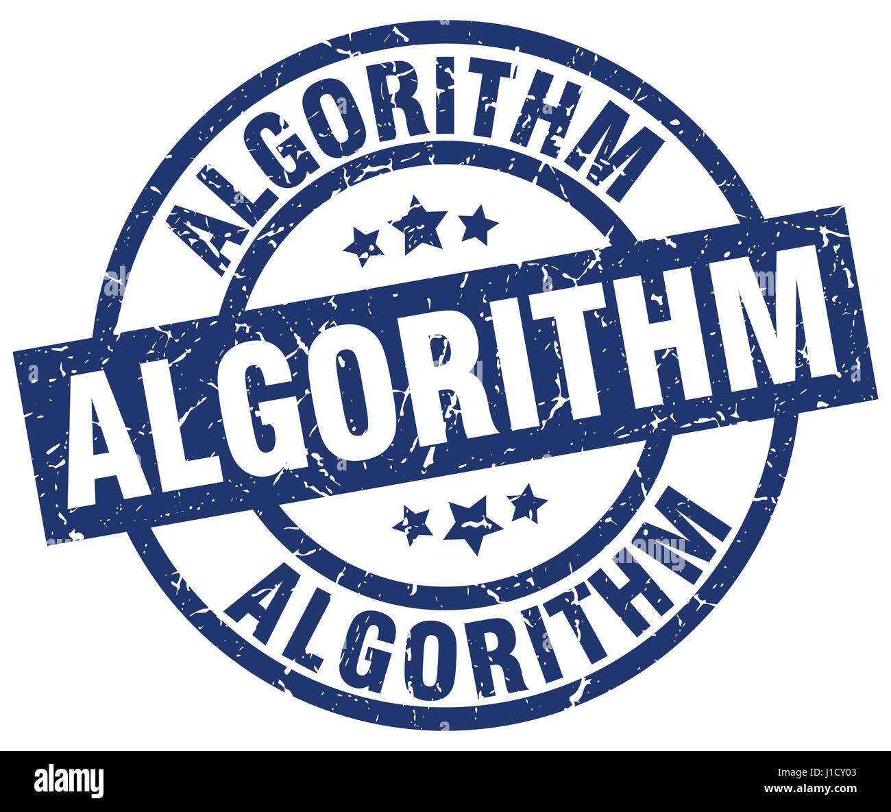 Algorithm Blue Round Grunge Stamp Stock Vector Image And Art Alamy 5029