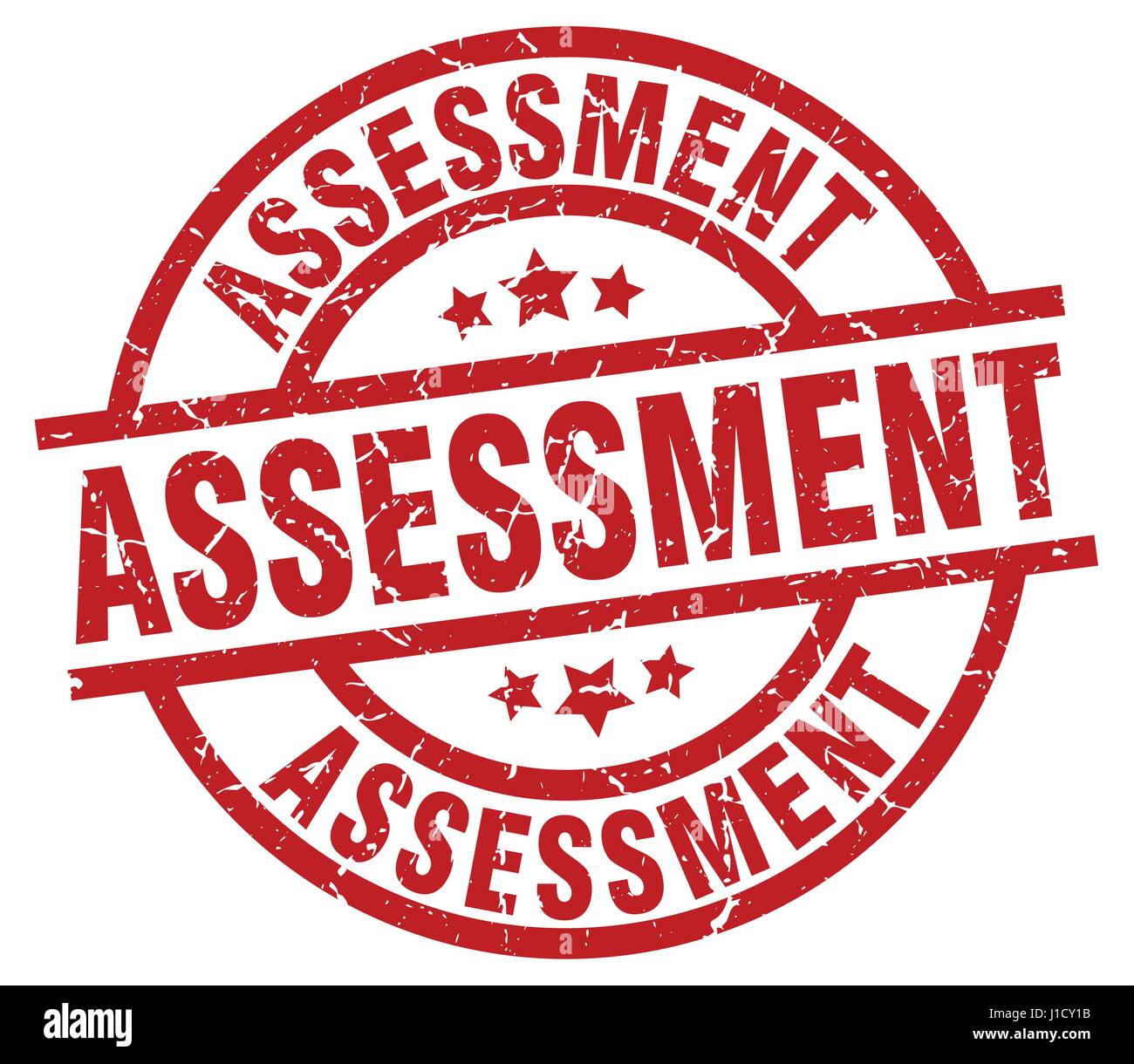 assessment round red grunge stamp Stock Vector Image & Art - Alamy