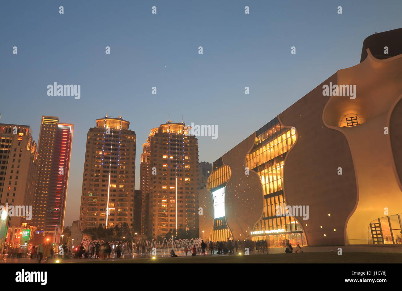 Taichung downtown cityscape in Taichung Taiwan Stock Photo - Alamy
