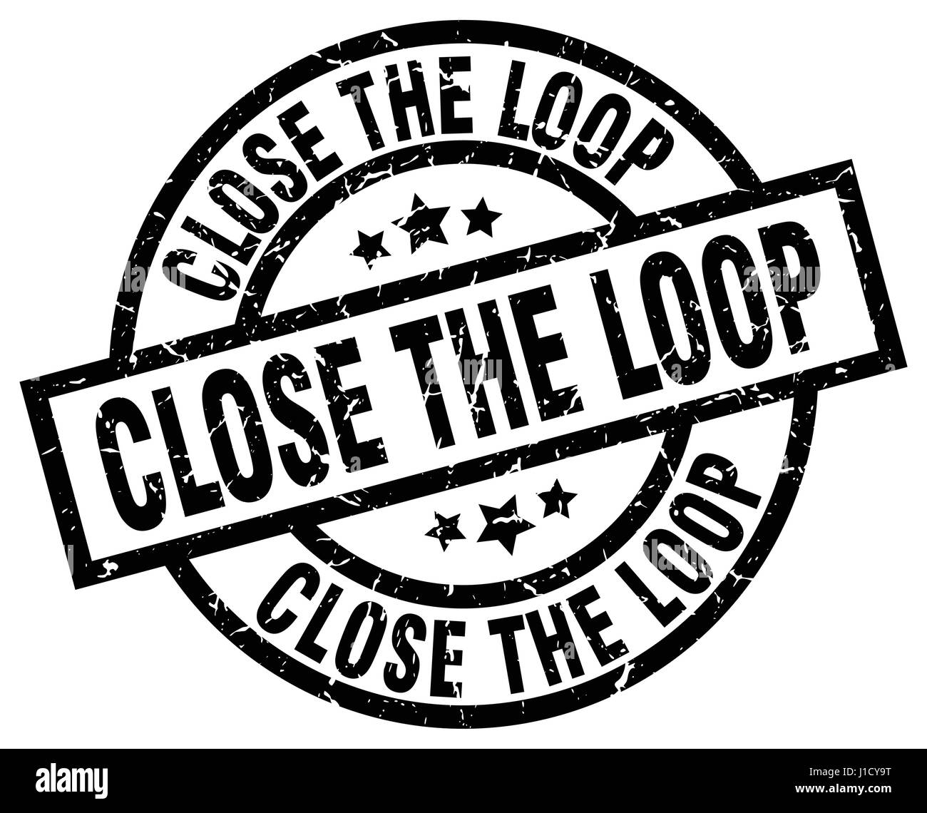 close the loop round grunge black stamp Stock Vector Image & Art - Alamy