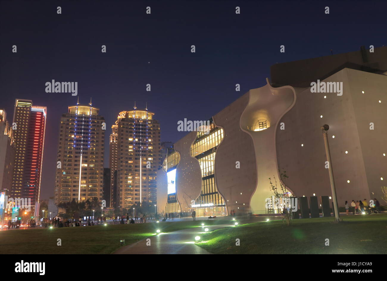 Taichung downtown cityscape in Taichung Taiwan Stock Photo - Alamy