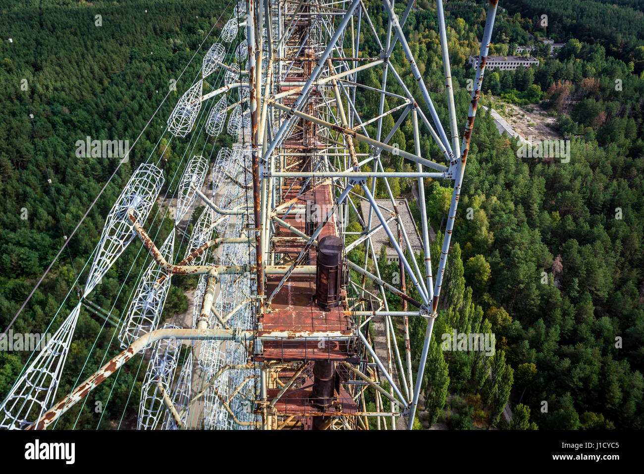 Old Soviet radar system called Duga in Chernobyl-2 military base ...