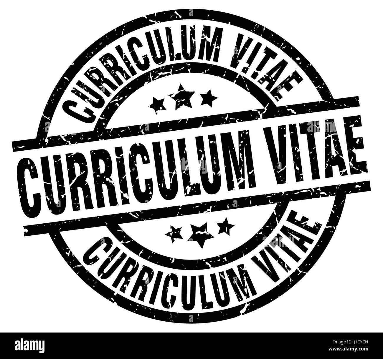 curriculum vitae round grunge black stamp Stock Vector Image & Art - Alamy
