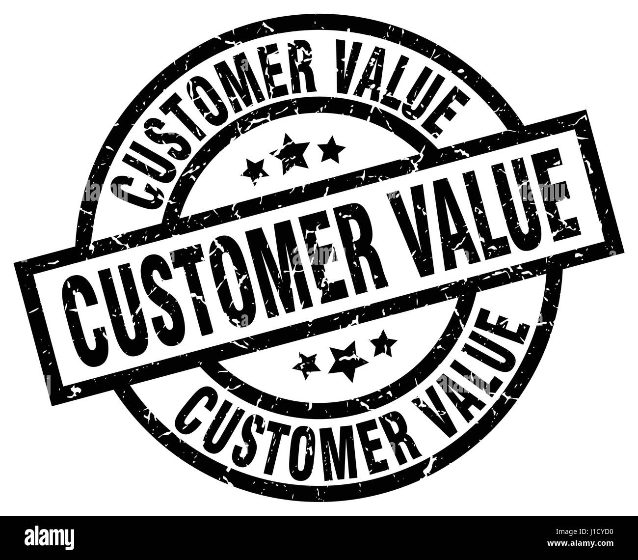 customer value round grunge black stamp Stock Vector Image & Art - Alamy