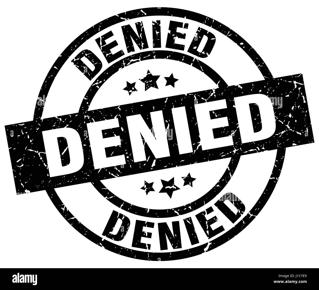 denied round grunge black stamp Stock Vector Image & Art - Alamy