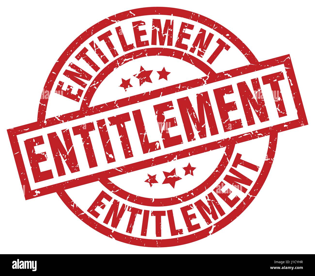 entitlement round red grunge stamp Stock Vector Image & Art - Alamy