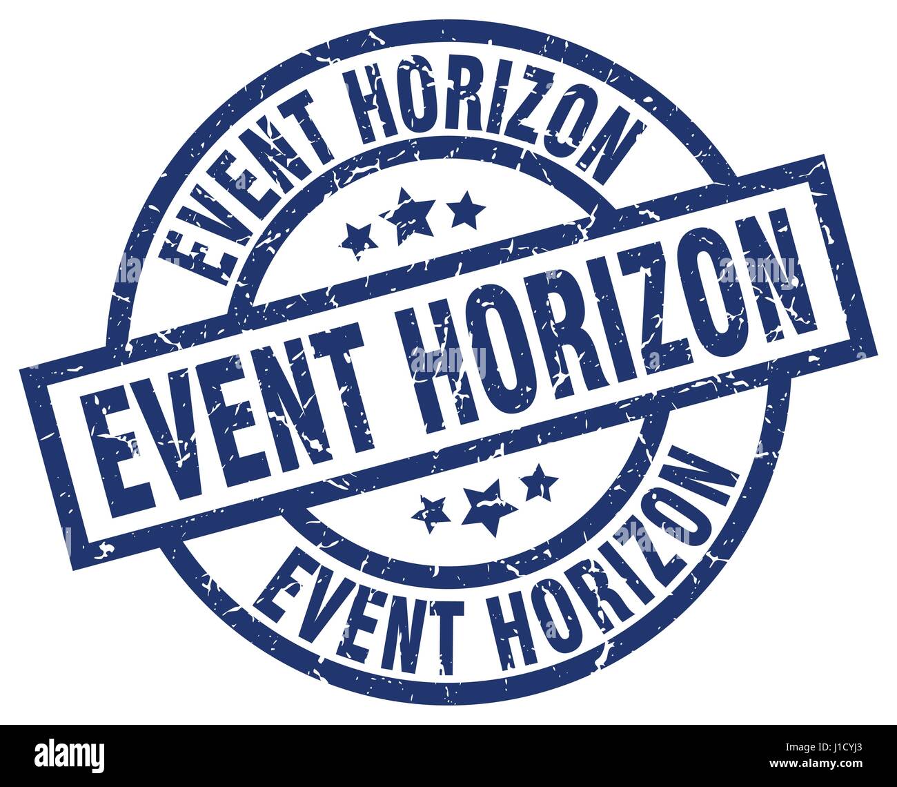 event horizon blue round grunge stamp Stock Vector Image & Art - Alamy