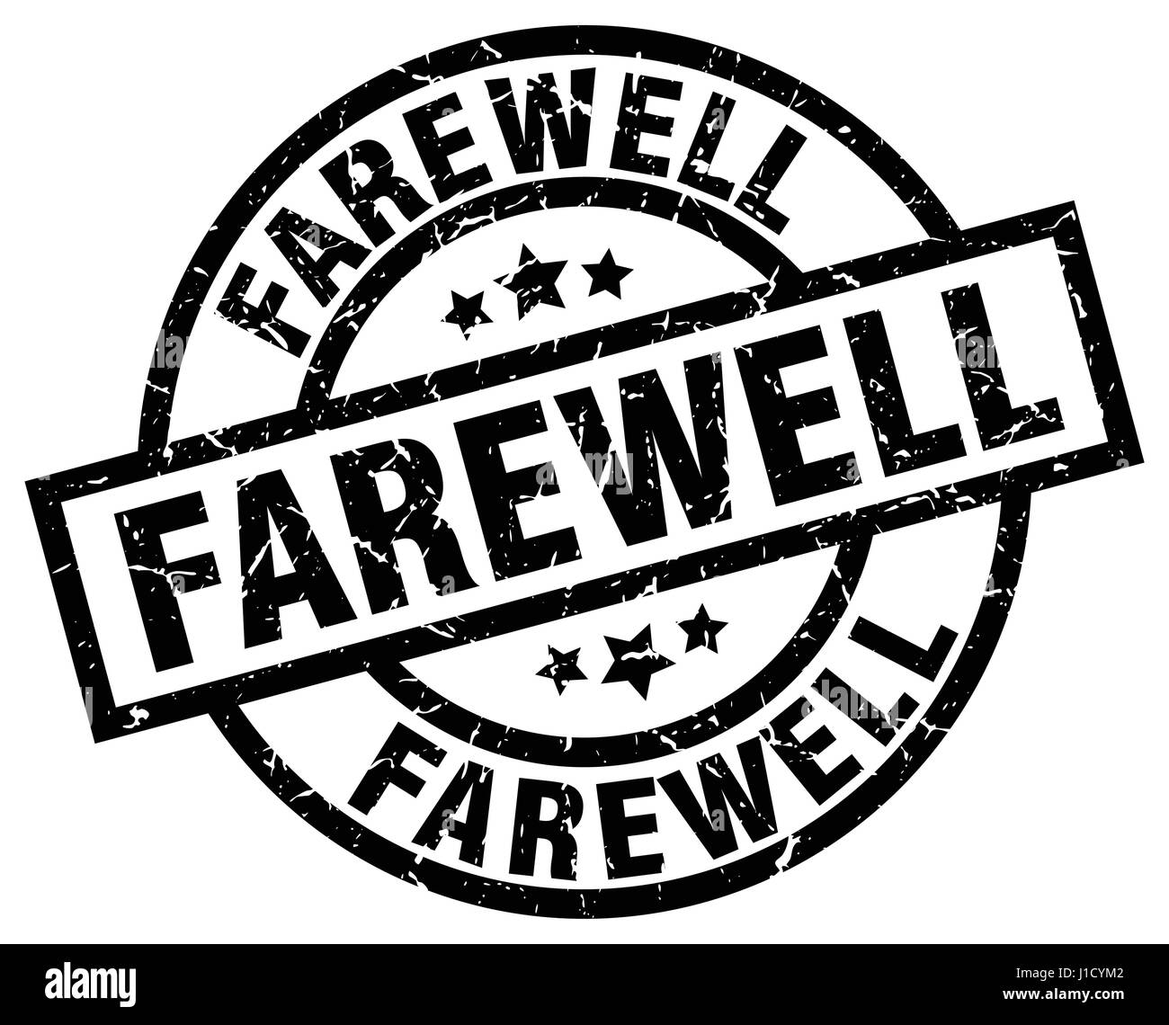 Farewell stamp sign seal Black and White Stock Photos & Images - Alamy