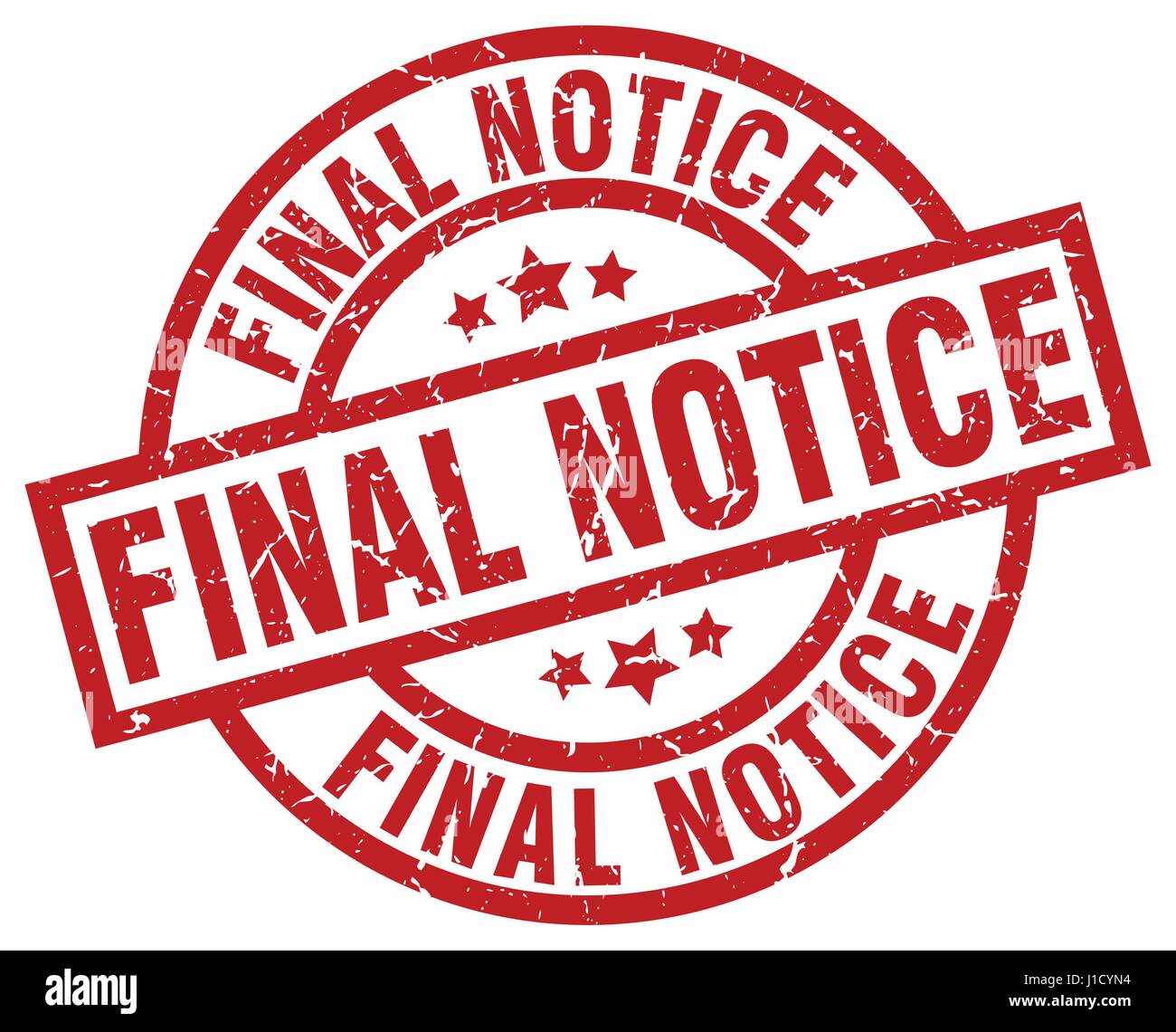 Final notice red grunge Stock Vector Images - Alamy