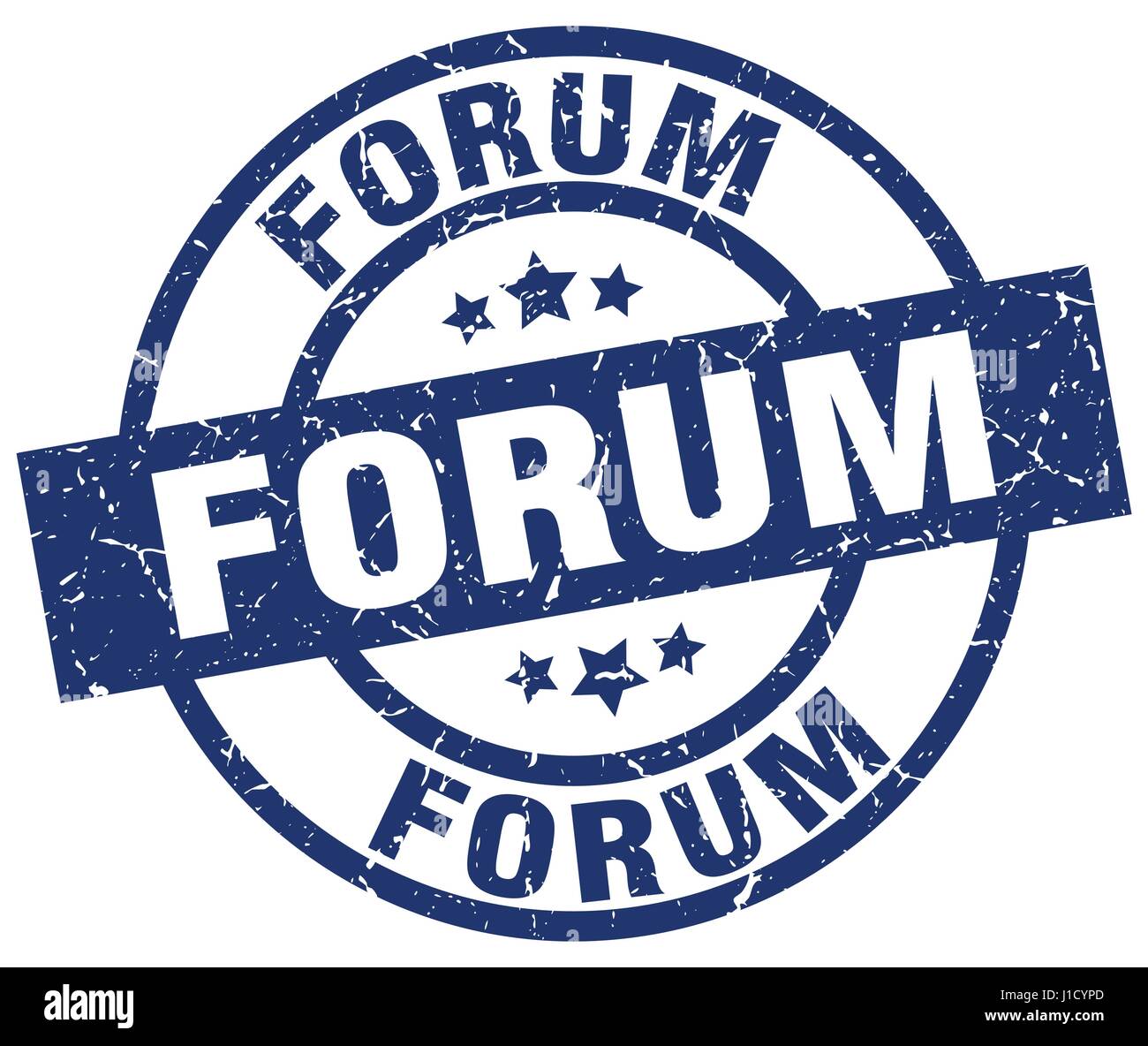 forum blue round grunge stamp Stock Vector Image & Art - Alamy