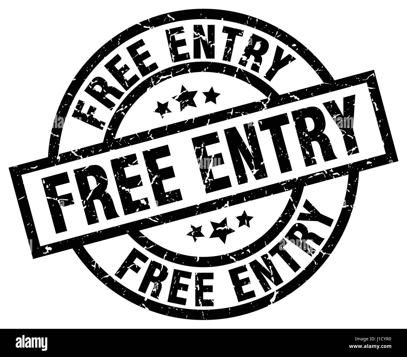 free entry round grunge black stamp Stock Vector Image & Art - Alamy