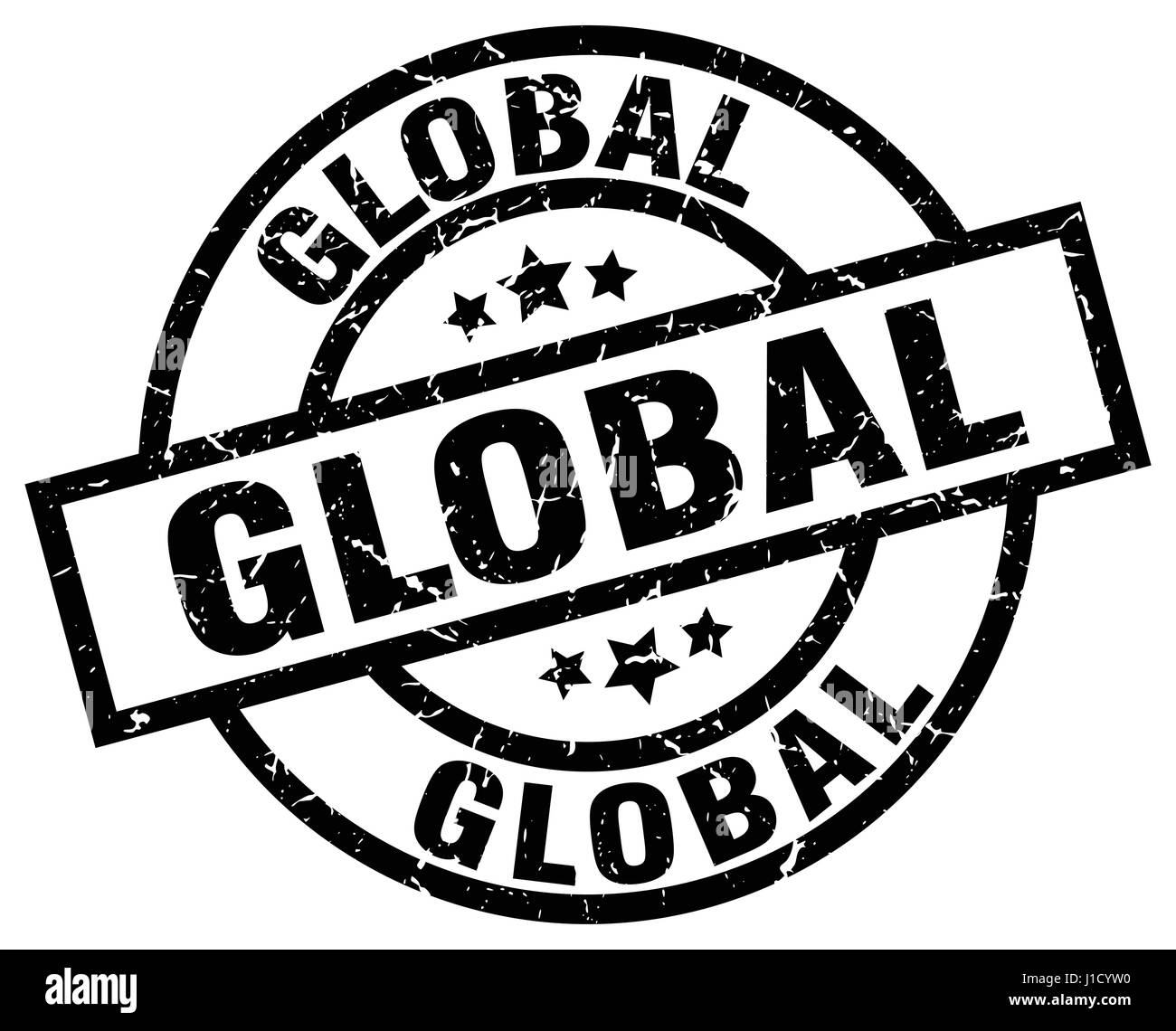 Global black round stamp hi-res stock photography and images - Alamy