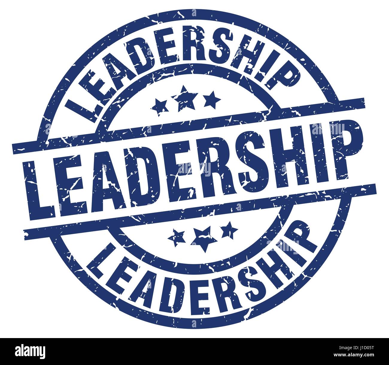 leadership blue round grunge stamp Stock Vector Image & Art - Alamy