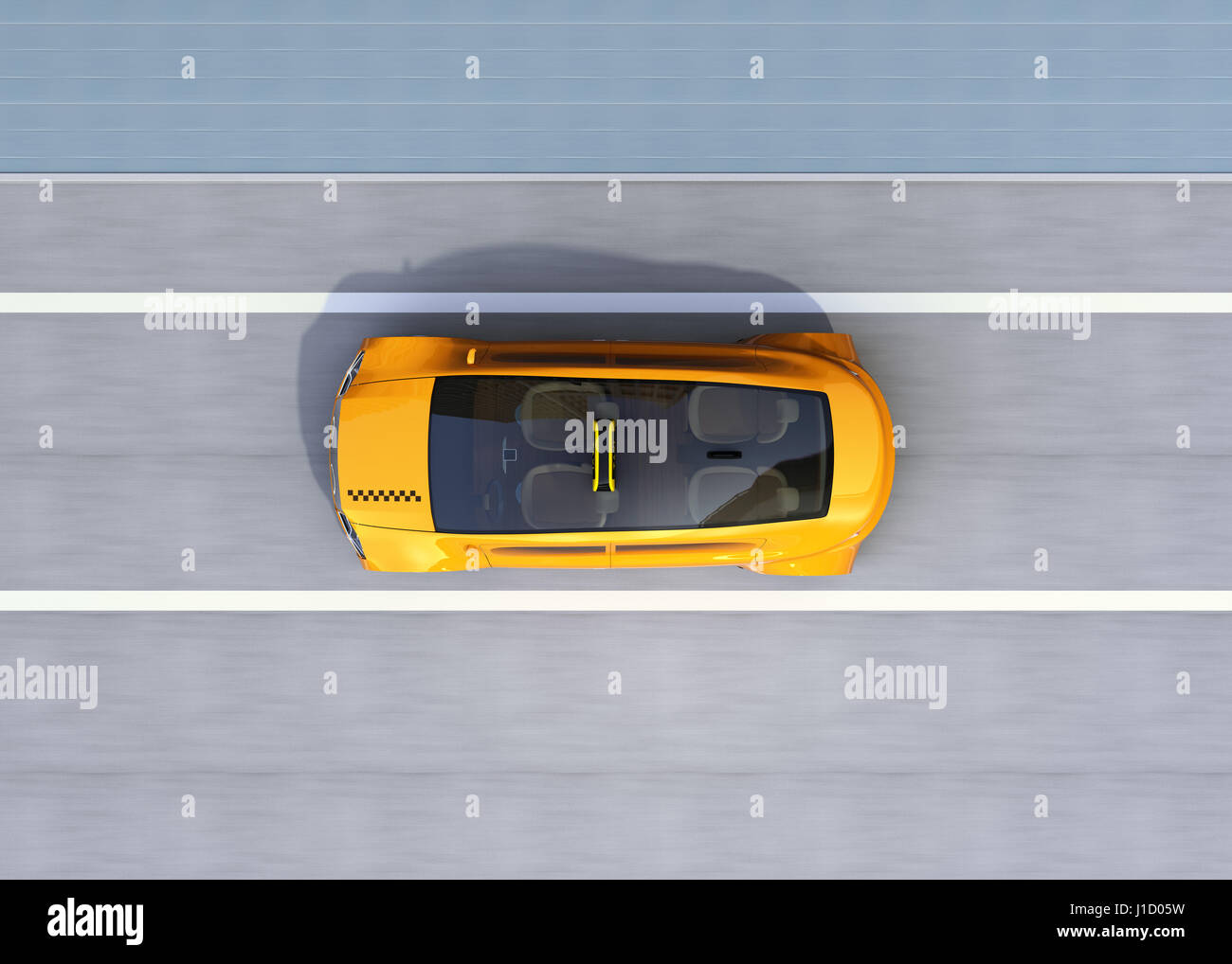 Taxi cab top view hi-res stock photography and images - Alamy
