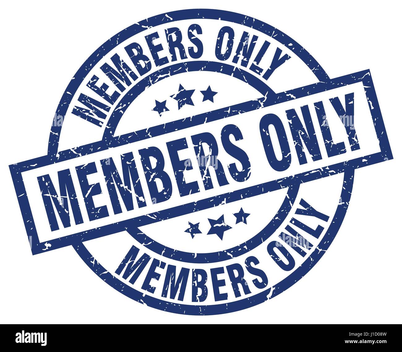 members only blue round grunge stamp Stock Vector Image & Art - Alamy