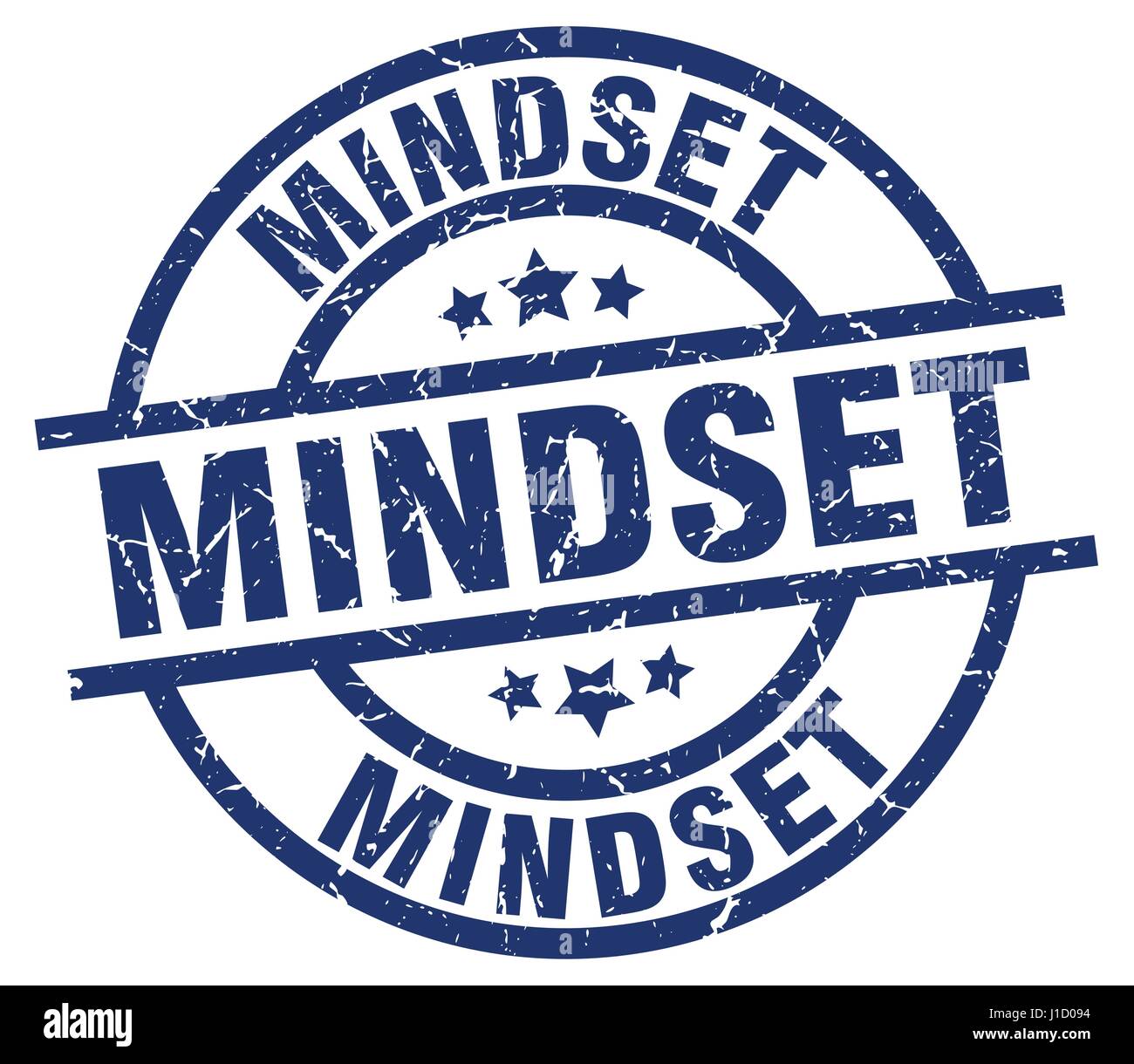 mindset blue round grunge stamp Stock Vector Image & Art - Alamy