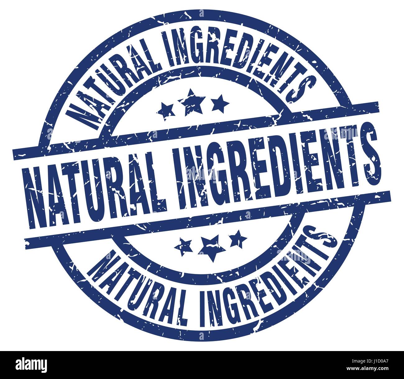 natural ingredients blue round grunge stamp Stock Vector Image & Art ...
