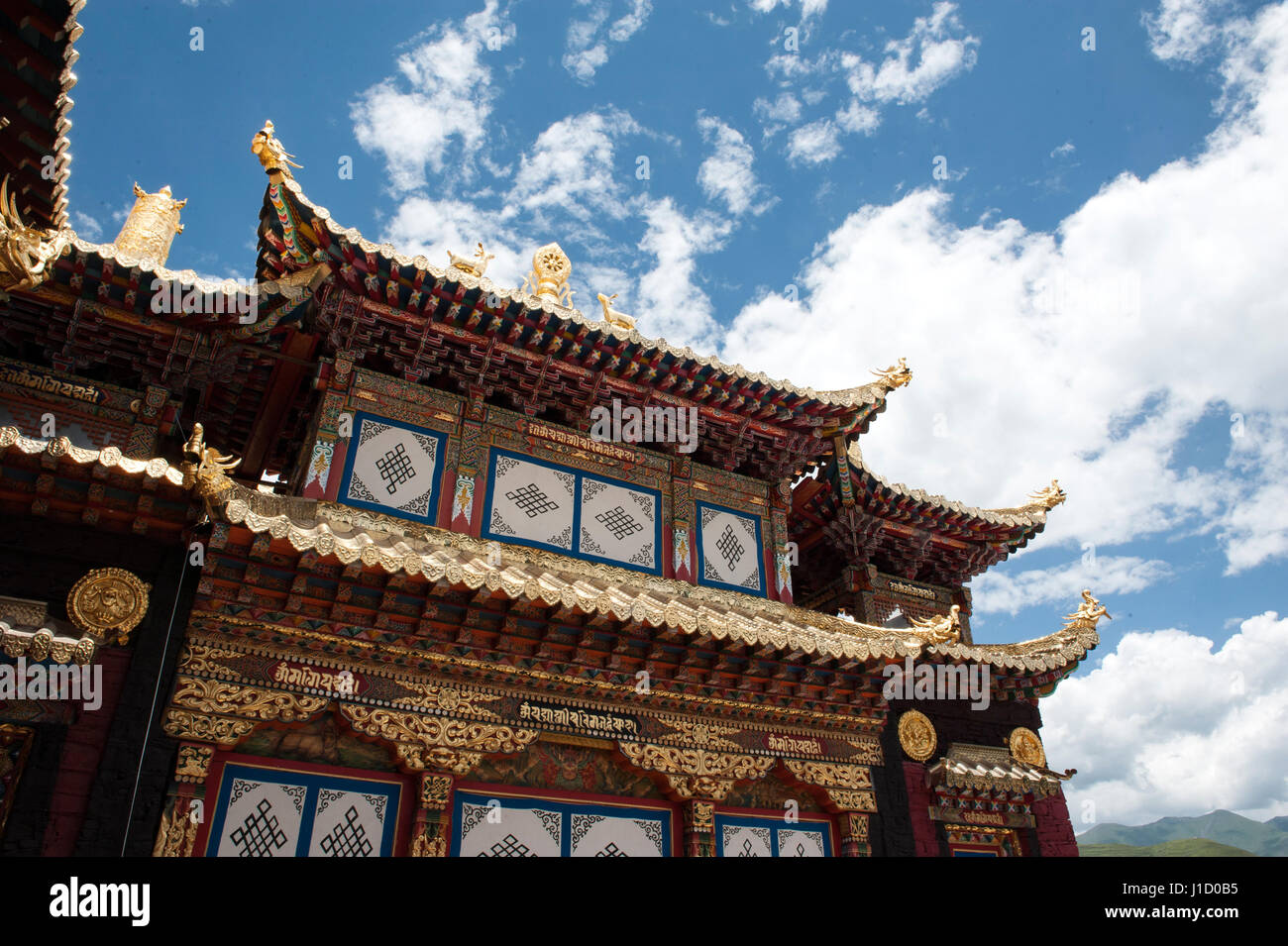 Guanyin Temple in Aba Prefecture in Sichuan Province,China Stock Photo ...