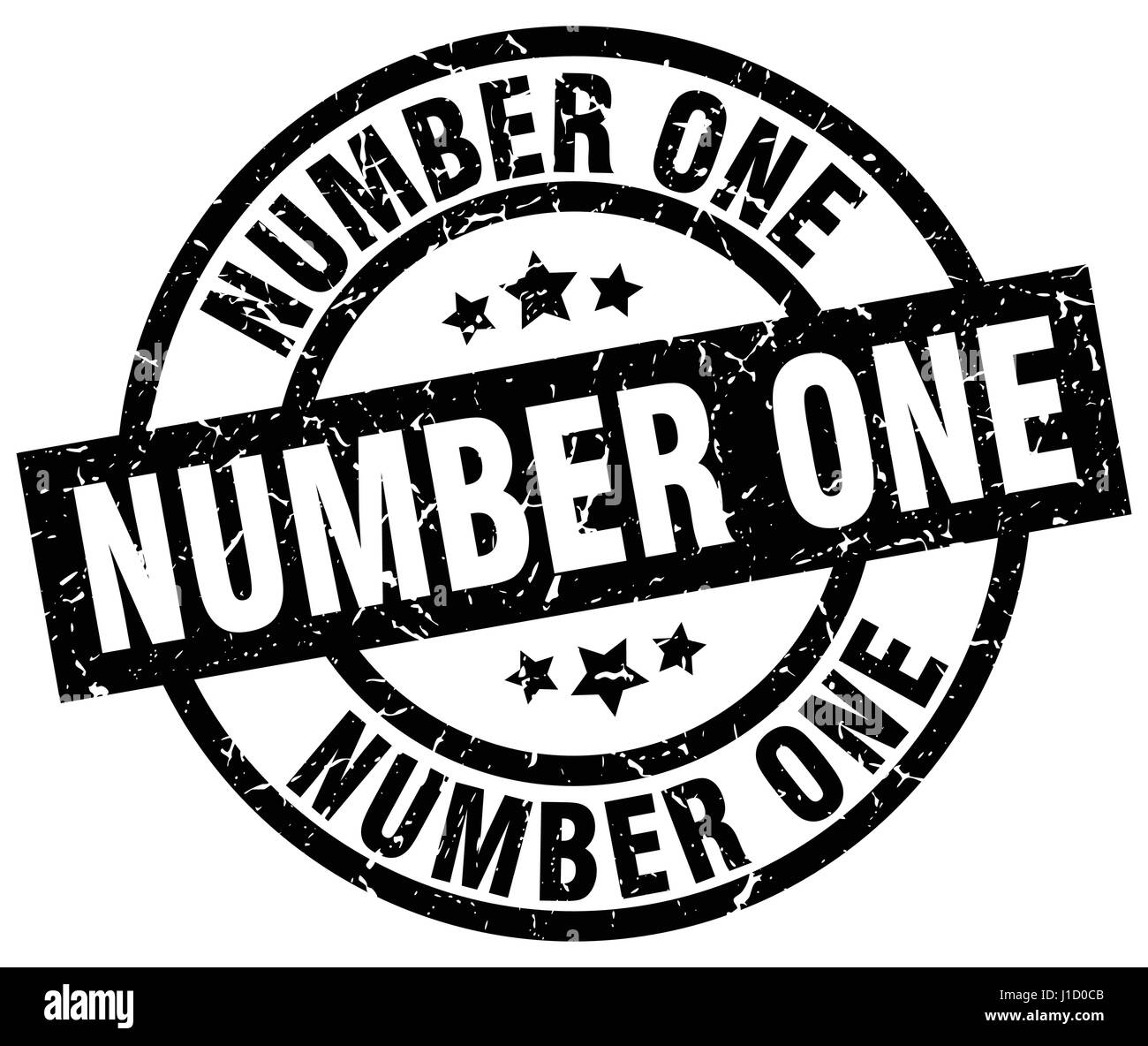 number one round grunge black stamp Stock Vector Image & Art - Alamy