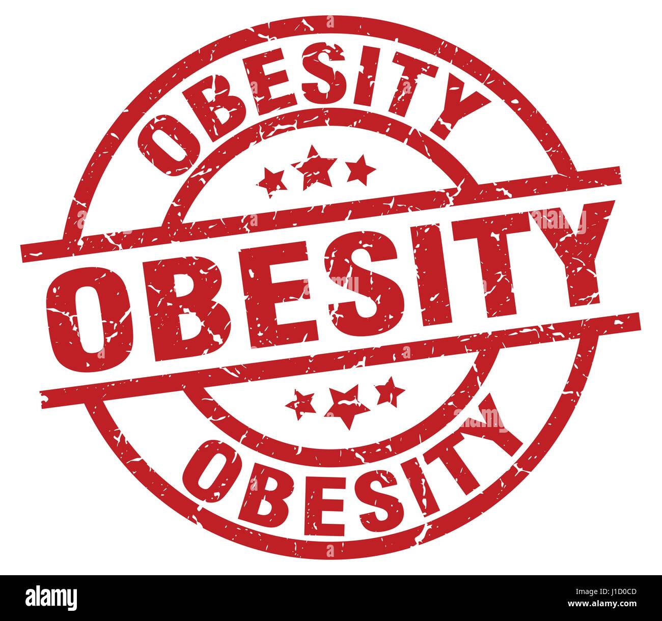 obesity round red grunge stamp Stock Vector Image & Art - Alamy