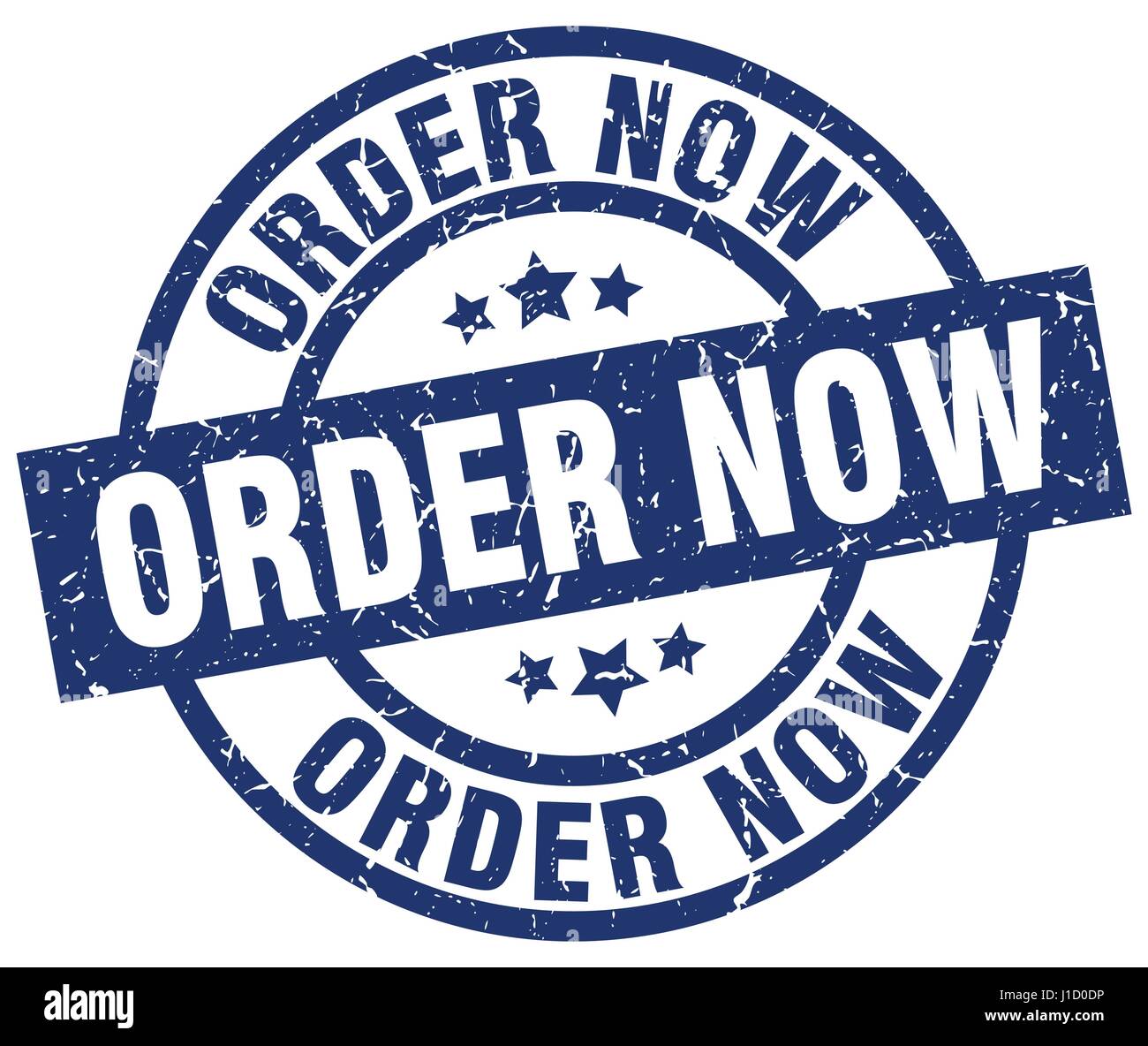 order now blue round grunge stamp Stock Vector Image & Art - Alamy