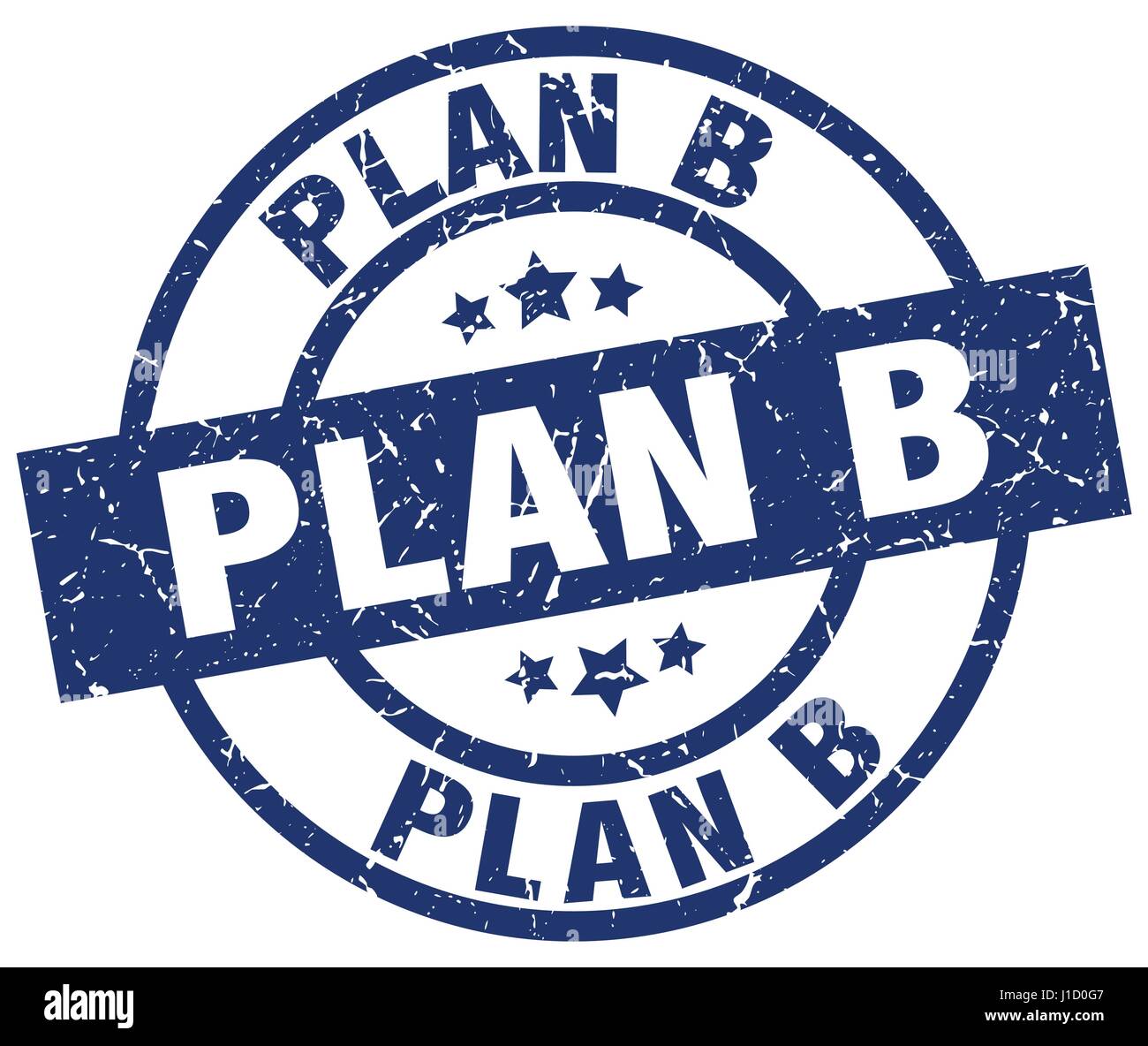 plan b blue round grunge stamp Stock Vector Image & Art - Alamy