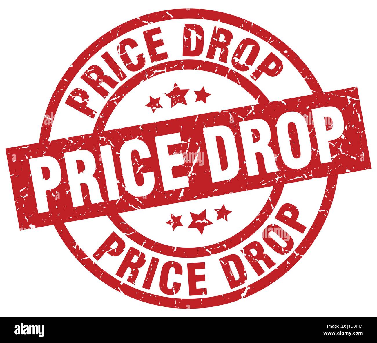 Price drop red rubber stamp hi-res stock photography and images - Alamy