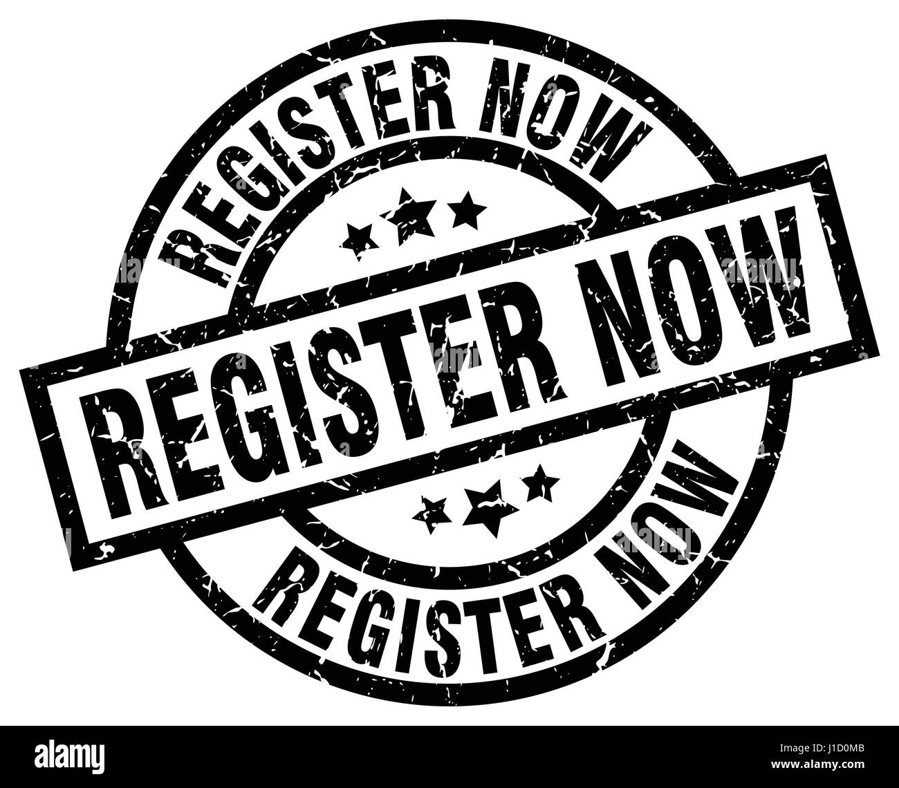 register now round grunge black stamp Stock Vector Image & Art - Alamy