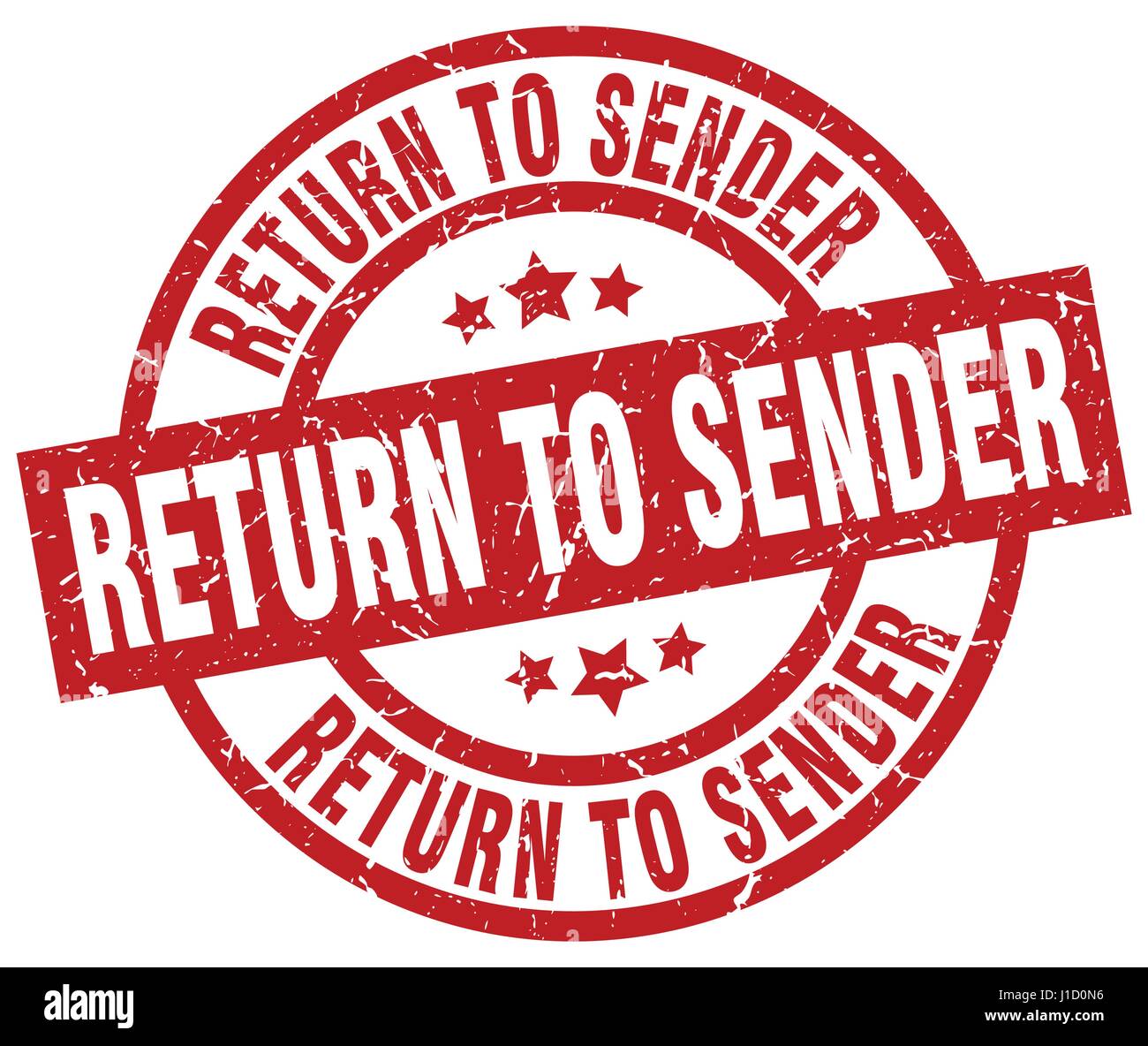 return to sender round red grunge stamp Stock Vector Image & Art - Alamy