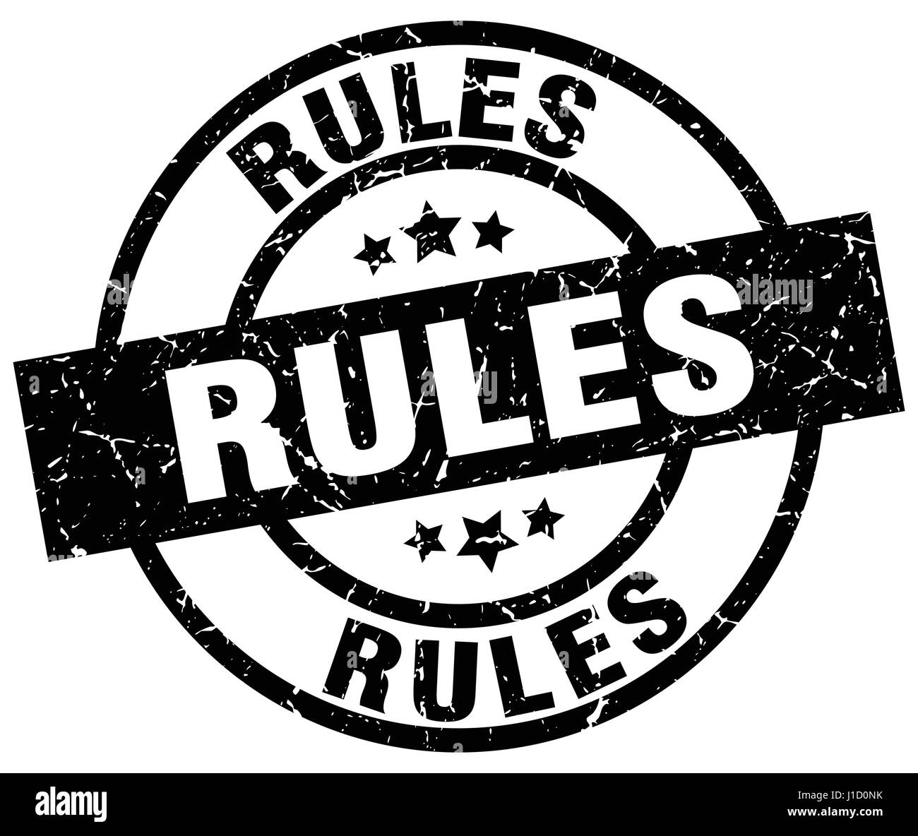 rules round grunge black stamp Stock Vector Image & Art - Alamy